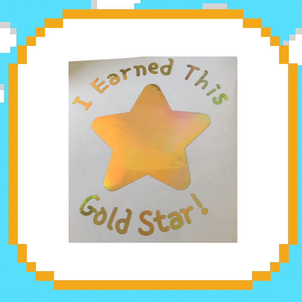 I Earned This Gold Star Decal – Nerdy Bit
