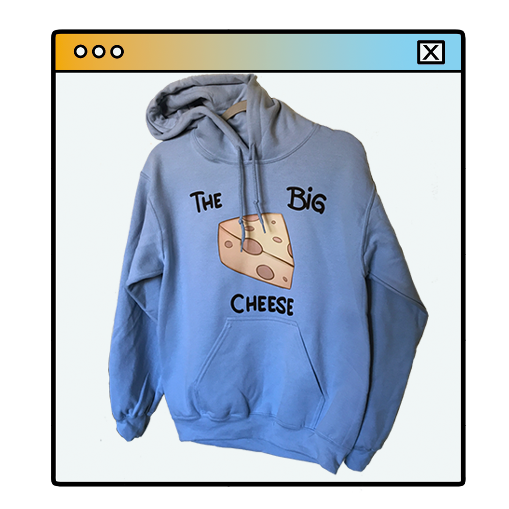 THE BIG CHEESE Hoodie (ZumiVT) – Nerdy Bit
