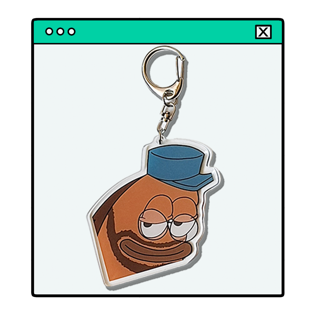 Spongebob Mailman Meme Keychain – Nerdy Bit