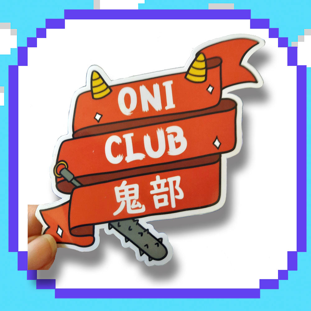 Oni Club Sticker – Nerdy Bit